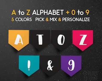 Printable bunting | Etsy