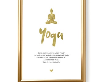 Yoga studio decor | Etsy