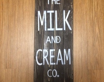 Milk sign | Etsy