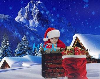 Santa overlays | Etsy