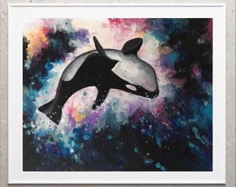 Orca painting | Etsy