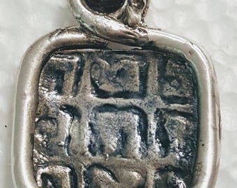 Square pendant | Etsy