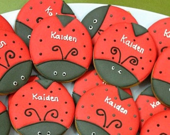 Ladybug cookies | Etsy