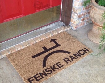 Western door mat | Etsy