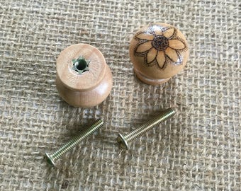 Flower drawer knob | Etsy