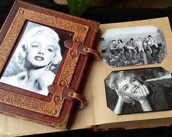 Leather photo album | Etsy