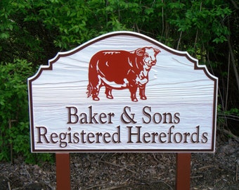 Redwood sand carved single face sign business farm church