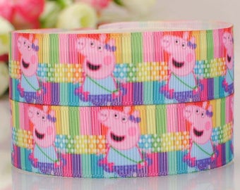 Peppa pig ribbon | Etsy
