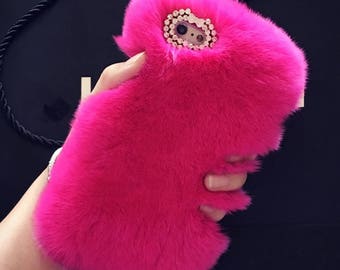 Fur phone case | Etsy