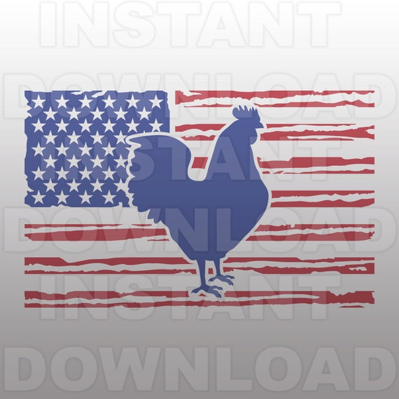 Show Chicken USA Flag svg FileLivestock svg4H SVGFFA svg