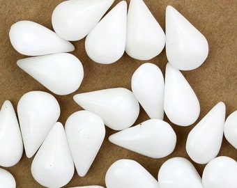 Opaque white stone | Etsy