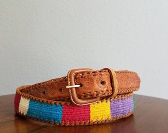 Mexican leather belt | Etsy