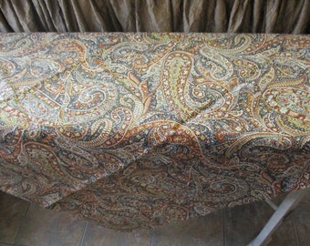 Paisley tablecloth | Etsy