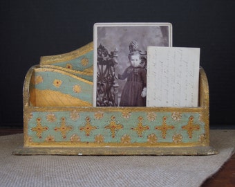 Gold letter holder | Etsy