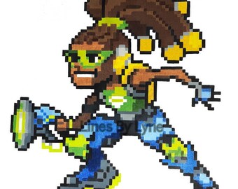 Overwatch pixel art | Etsy