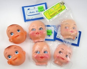Plastic doll face | Etsy