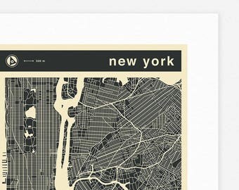 New york city map | Etsy