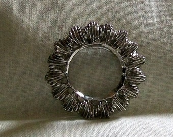 Unique silver scarf rings related items | Etsy