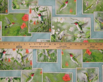 Hummingbird fabric | Etsy