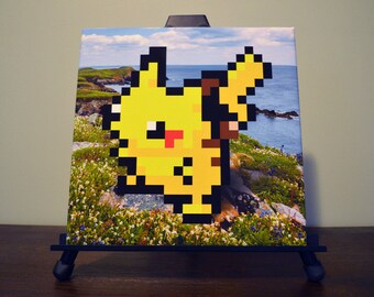 Pikachu canvas | Etsy