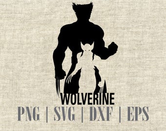 Wolverine silhouette | Etsy
