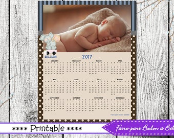 Elephant calendar | Etsy