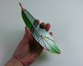 Stain glass feather | Etsy