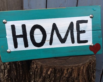 Rustic home sign | Etsy