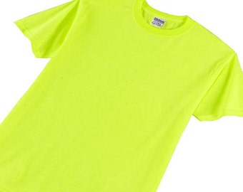 Neon green shirt | Etsy