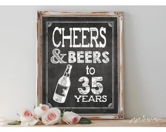 Cheers to 35 years | Etsy