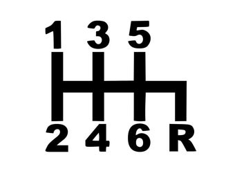 Gear shift decal | Etsy