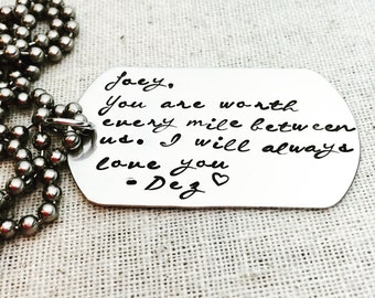 Couples dog tag | Etsy