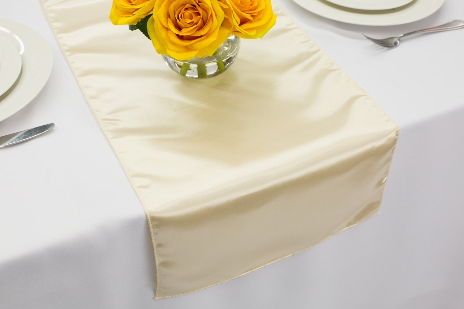 Champagne Table Runner Satin Wedding Table Runners