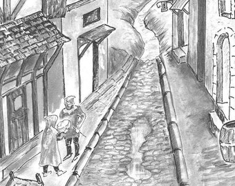 Medieval village | Etsy