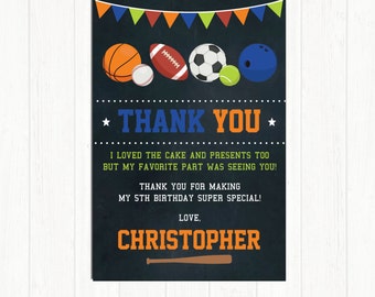 Sports thank you | Etsy