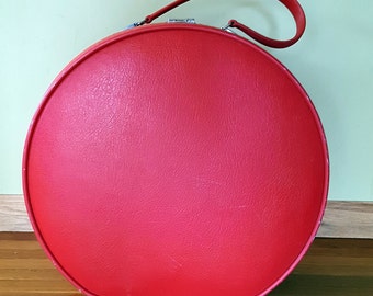 Round suitcase | Etsy