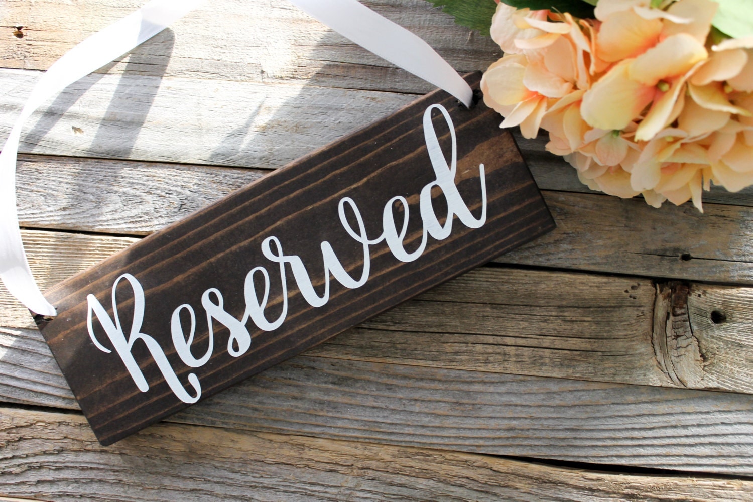 Reserved Wooden Sign Rustic Wedding Decor Wooden Wedding