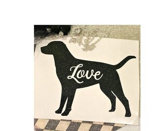 Black lab decal | Etsy