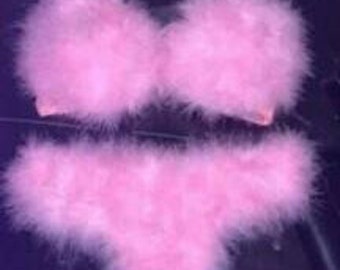 Fur lingerie | Etsy