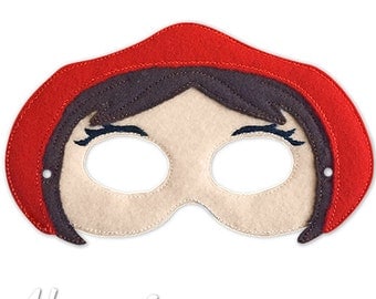 Mama Bear Mask Embroidery Design goldilocks by HappilyAfterDesigns