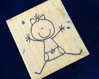 Stick figure stamp | Etsy