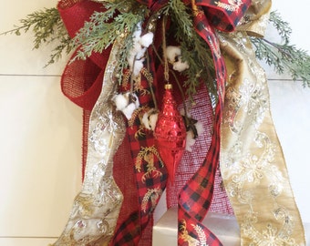 Burlap tree topper | Etsy