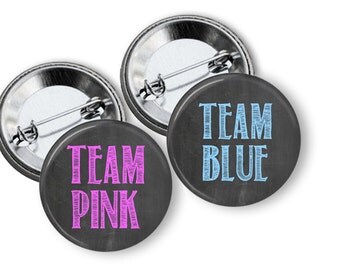 Items similar to Team Pink & Team Blue banner for Gender Reveal Party ...