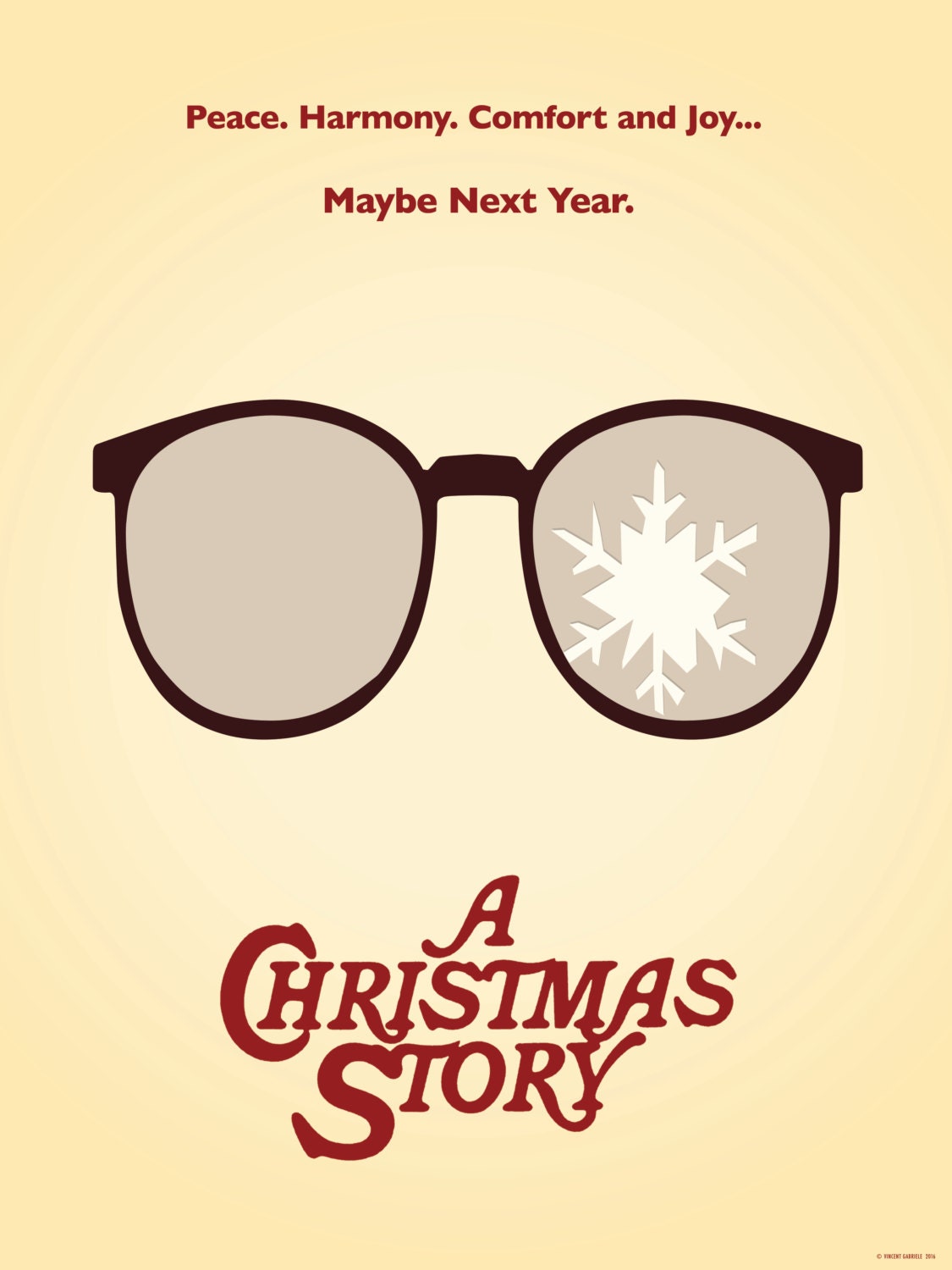 A Christmas Story Movie Poster by VincentGabriele on Etsy