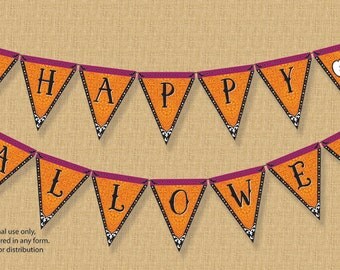 Halloween bunting | Etsy