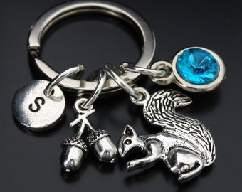 Squirrel key chain | Etsy