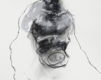 contemporary original figure paintings and by derekoverfieldart