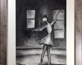 Charcoal drawing ballet original europeanstreetteam