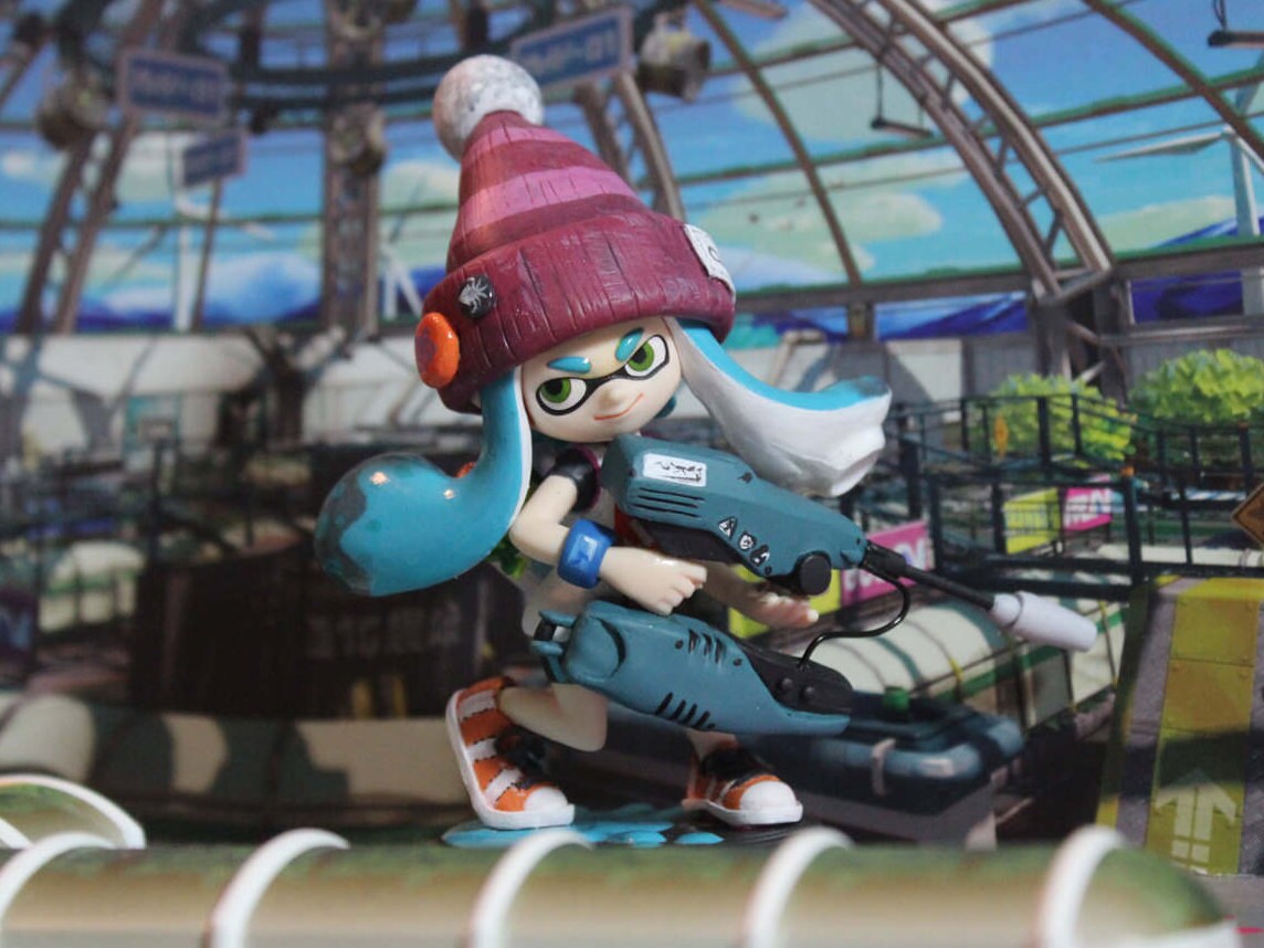 Custom Inkling Girl Splatoon Amiibo Complete Outfit Remodel