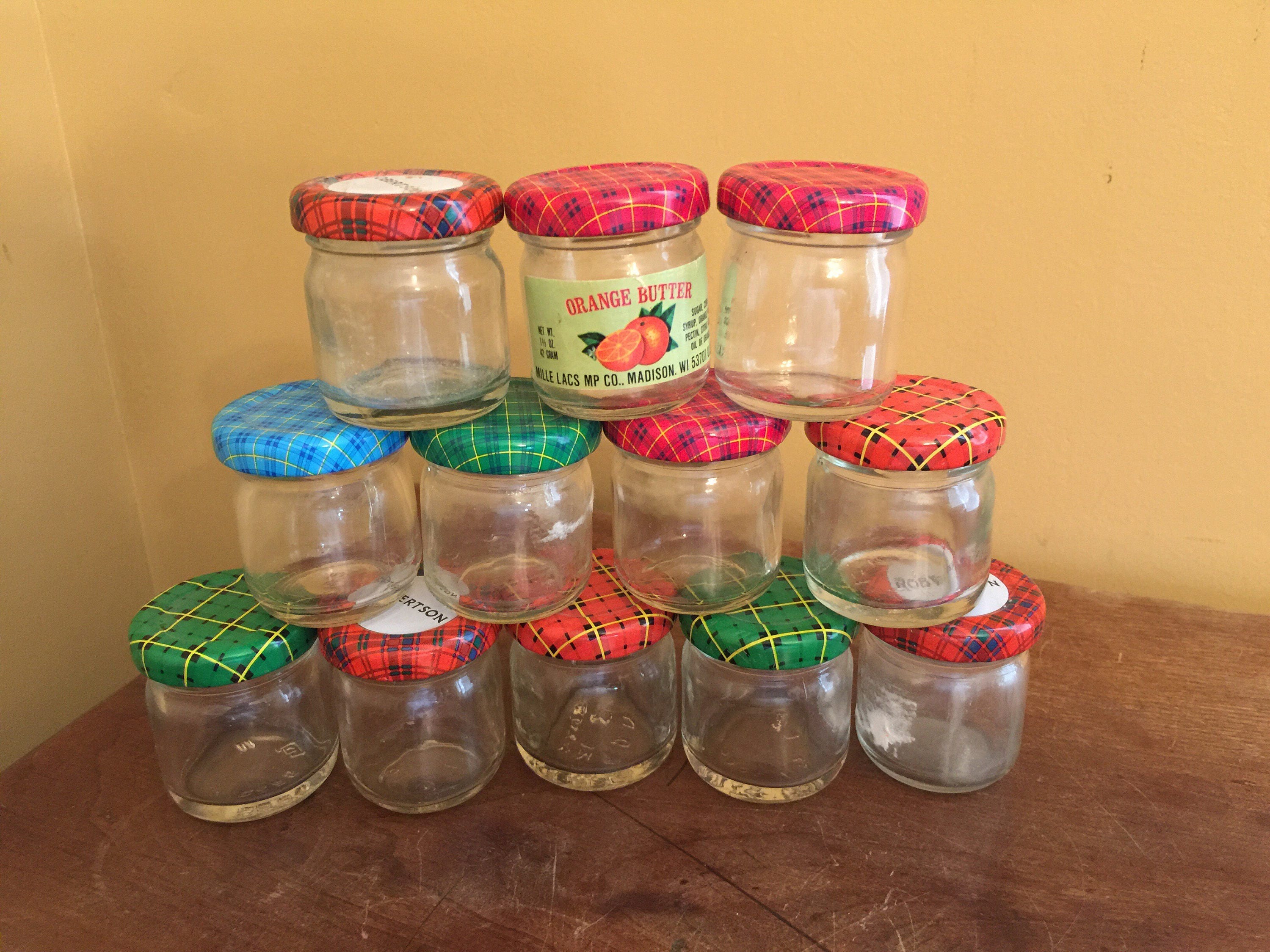 12 Small Vintage Jam Jars Small Jelly Jars Mini Jam Jars 12-small-vintage-jam-jars-small-jelly-jars-mini-jam-jars